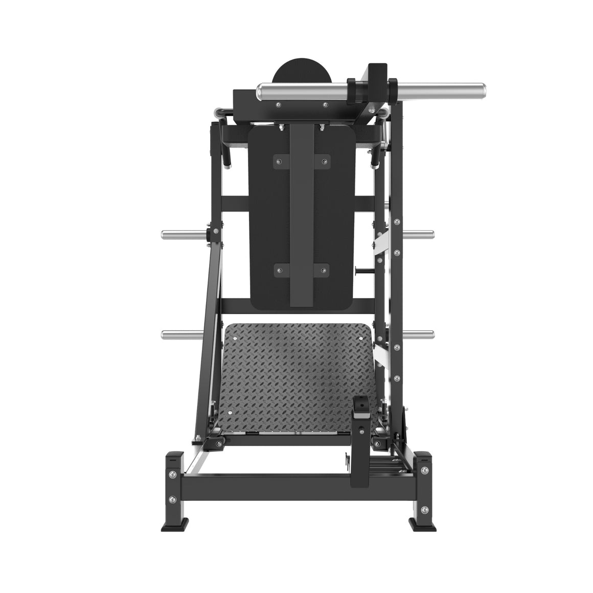 PLATE-LOADED ADJUSTABLE PENDULUM SQUAT MACHINE VERSION 2 – Temple of Gainz