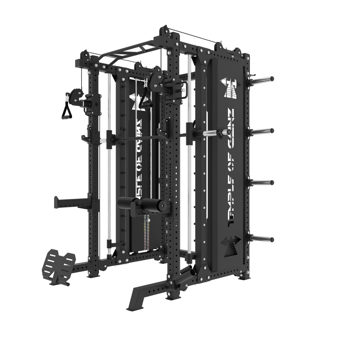ALL-IN-ONE POWER RACK + FUNCTIONAL TRAINER + SMITH MACHINE VERSION 2 ...