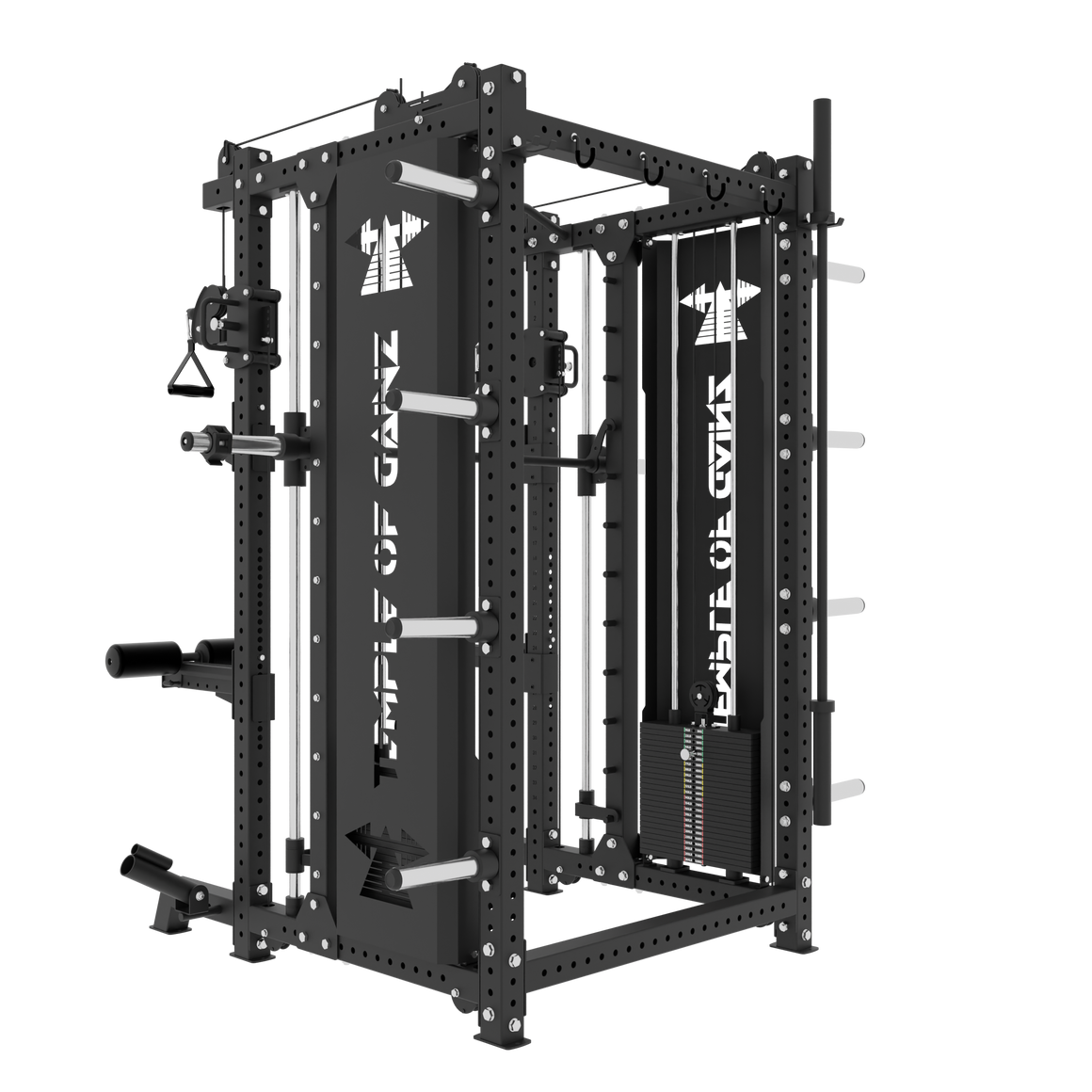 ALL-IN-ONE POWER RACK + FUNCTIONAL TRAINER + SMITH MACHINE VERSION 2 ...