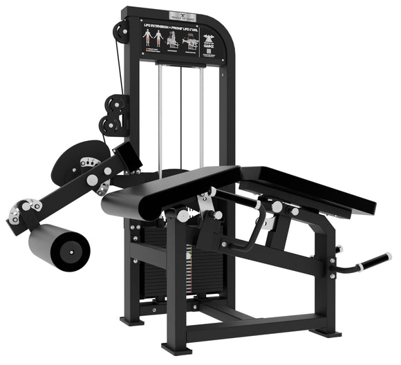 SELECTORIZED LEG EXTENSION + PRONE LEG CURL MACHINE VERSION 2 (120KGS ...