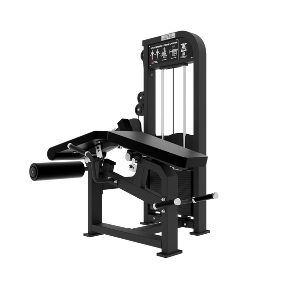 SELECTORIZED LEG EXTENSION + PRONE LEG CURL MACHINE VERSION 2 (120KGS ...