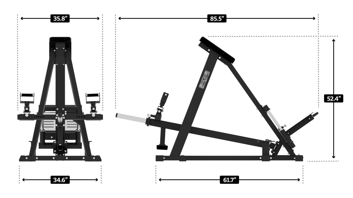 PLATE-LOADED ADJUSTABLE CHEST-SUPPORTED T-BAR ROW MACHINE VERSION 2 ...