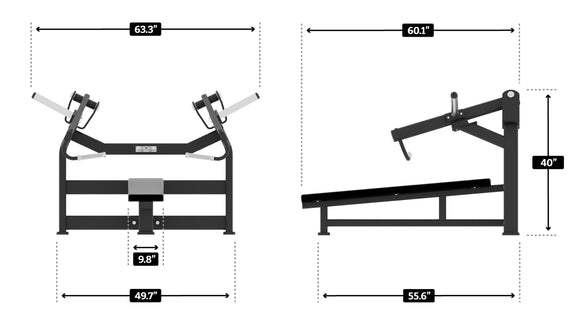 PLATE-LOADED ISO-LATERAL HORIZONTAL BENCH PRESS MACHINE – Temple of Gainz