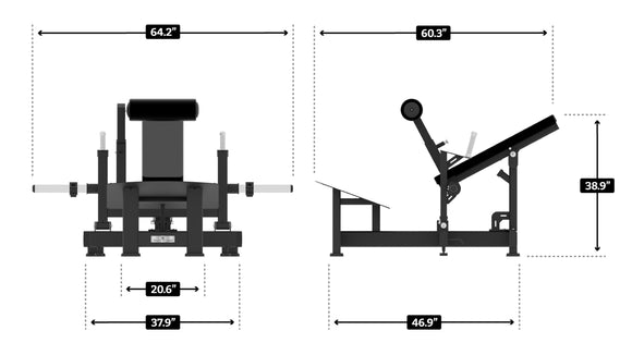PLATE-LOADED HIP THRUST GLUTE DRIVE MACHINE VERSION 2 – Temple of Gainz