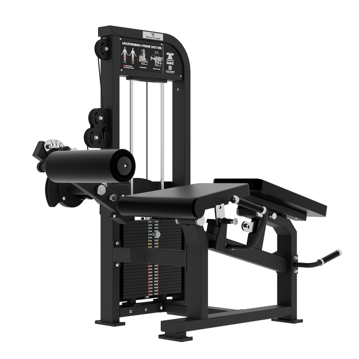 SELECTORIZED LEG EXTENSION + PRONE LEG CURL MACHINE VERSION 3 – Temple ...