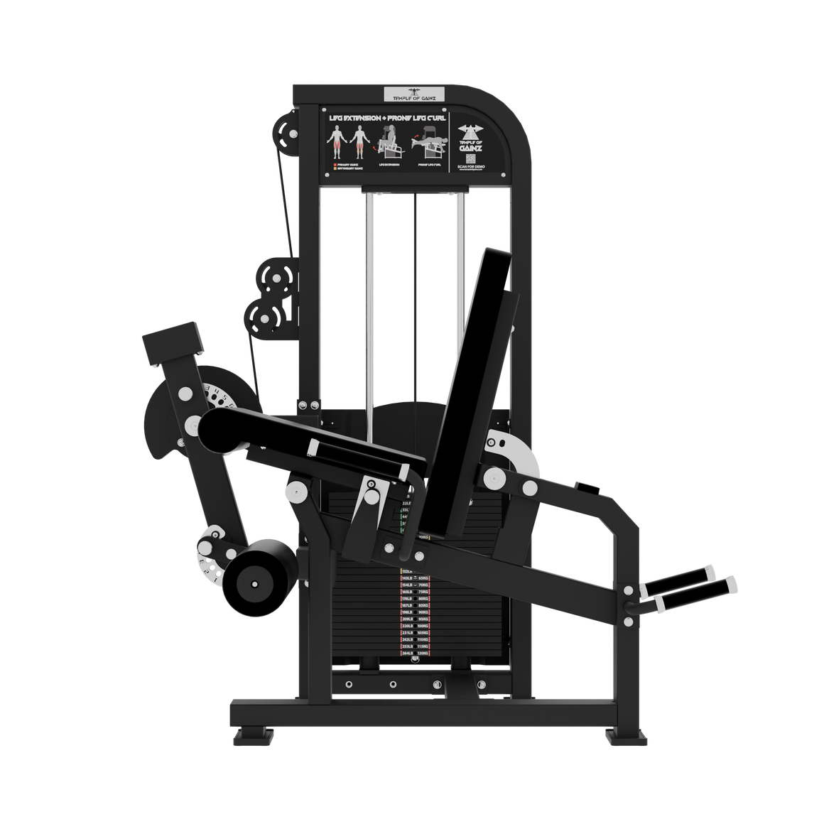 SELECTORIZED LEG EXTENSION + PRONE LEG CURL MACHINE VERSION 3 – Temple ...