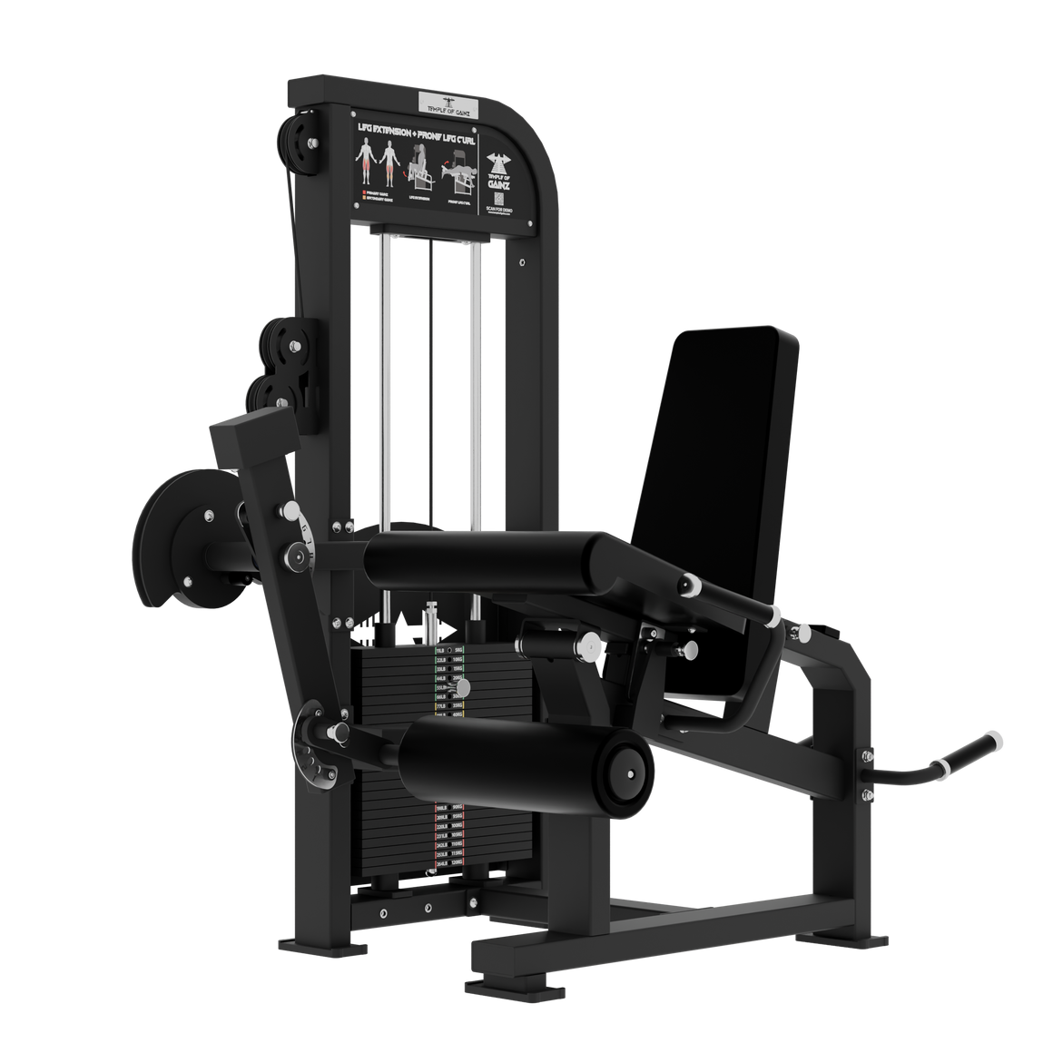 SELECTORIZED LEG EXTENSION + PRONE LEG CURL MACHINE VERSION 3 – Temple ...