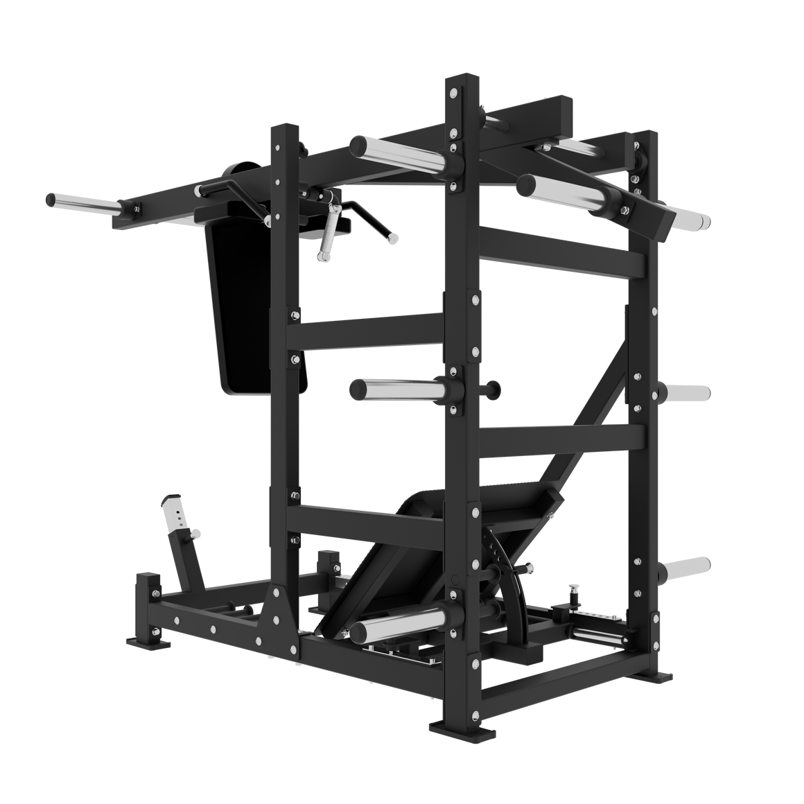 PLATE-LOADED ADJUSTABLE PENDULUM SQUAT MACHINE VERSION 3 – Temple of Gainz
