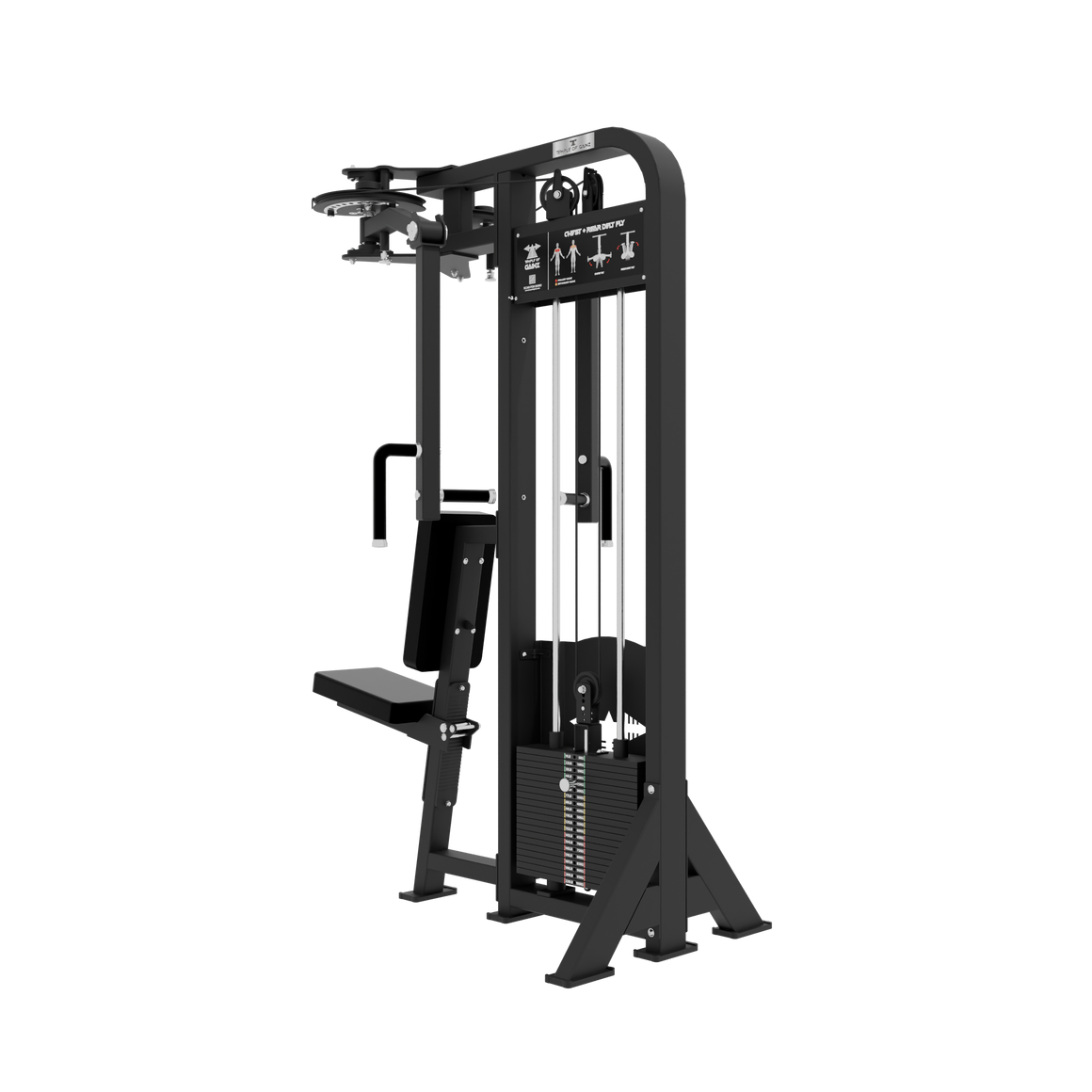 SELECTORIZED CHEST + REAR DELT FLY (PEC DECK) MACHINE VERSION 2 ...