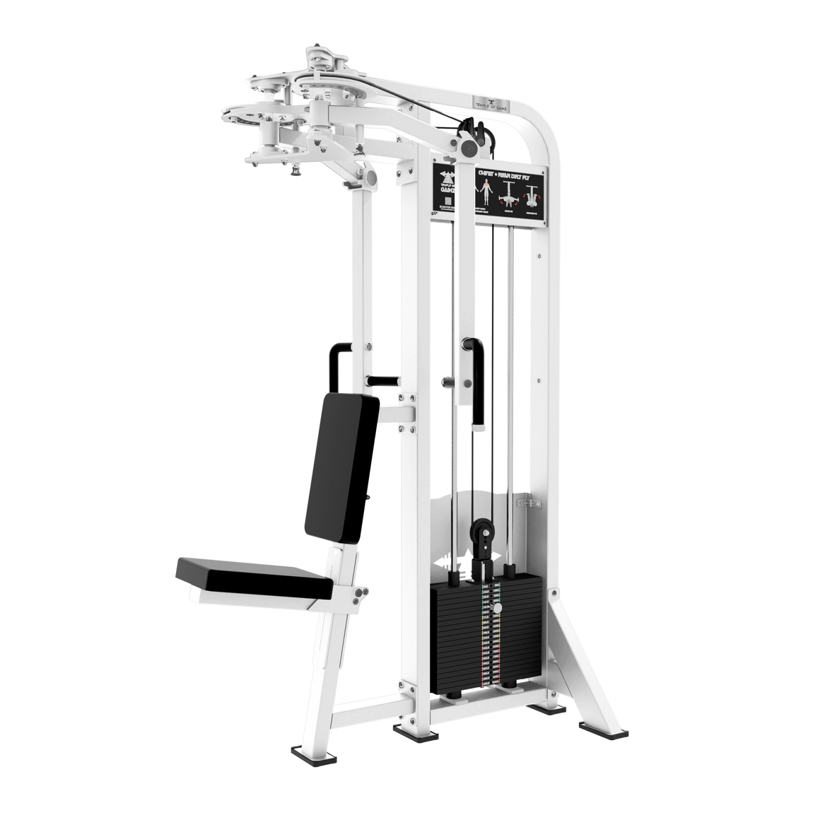 SELECTORIZED CHEST + REAR DELT FLY (PEC DECK) MACHINE VERSION 2 ...