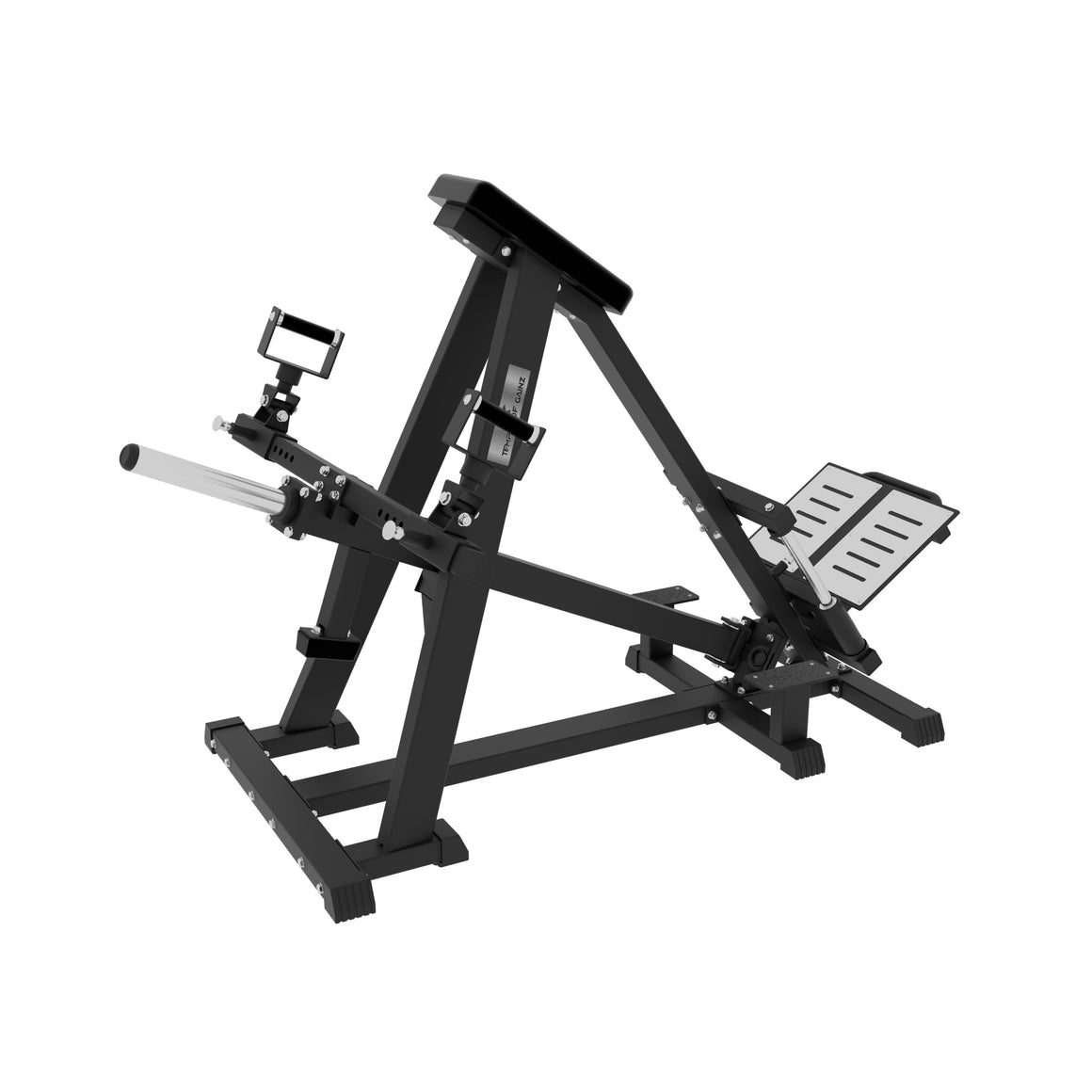 PLATE-LOADED ADJUSTABLE CHEST-SUPPORTED T-BAR ROW MACHINE VERSION 2 ...
