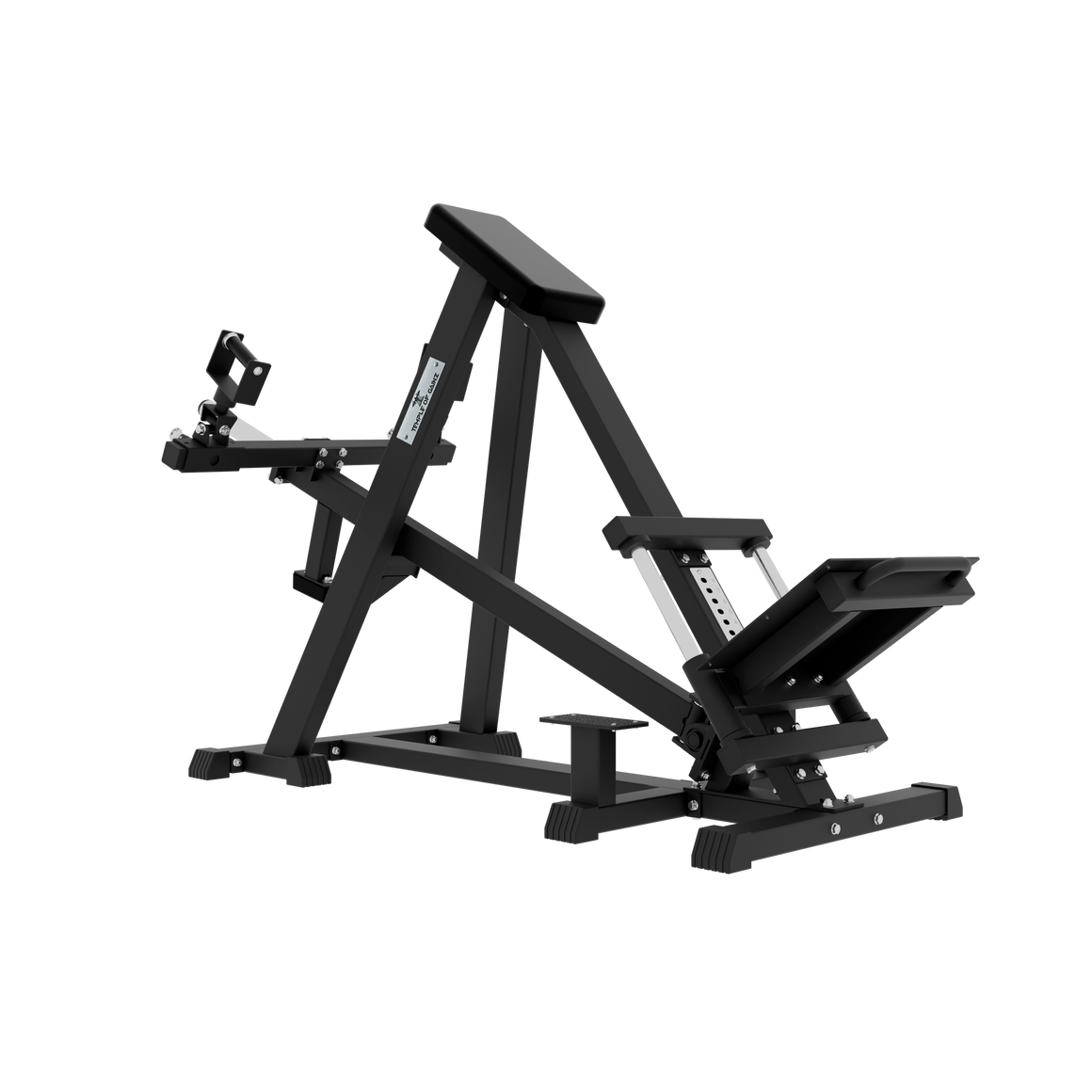 PLATE-LOADED ADJUSTABLE CHEST-SUPPORTED T-BAR ROW MACHINE VERSION 2 ...