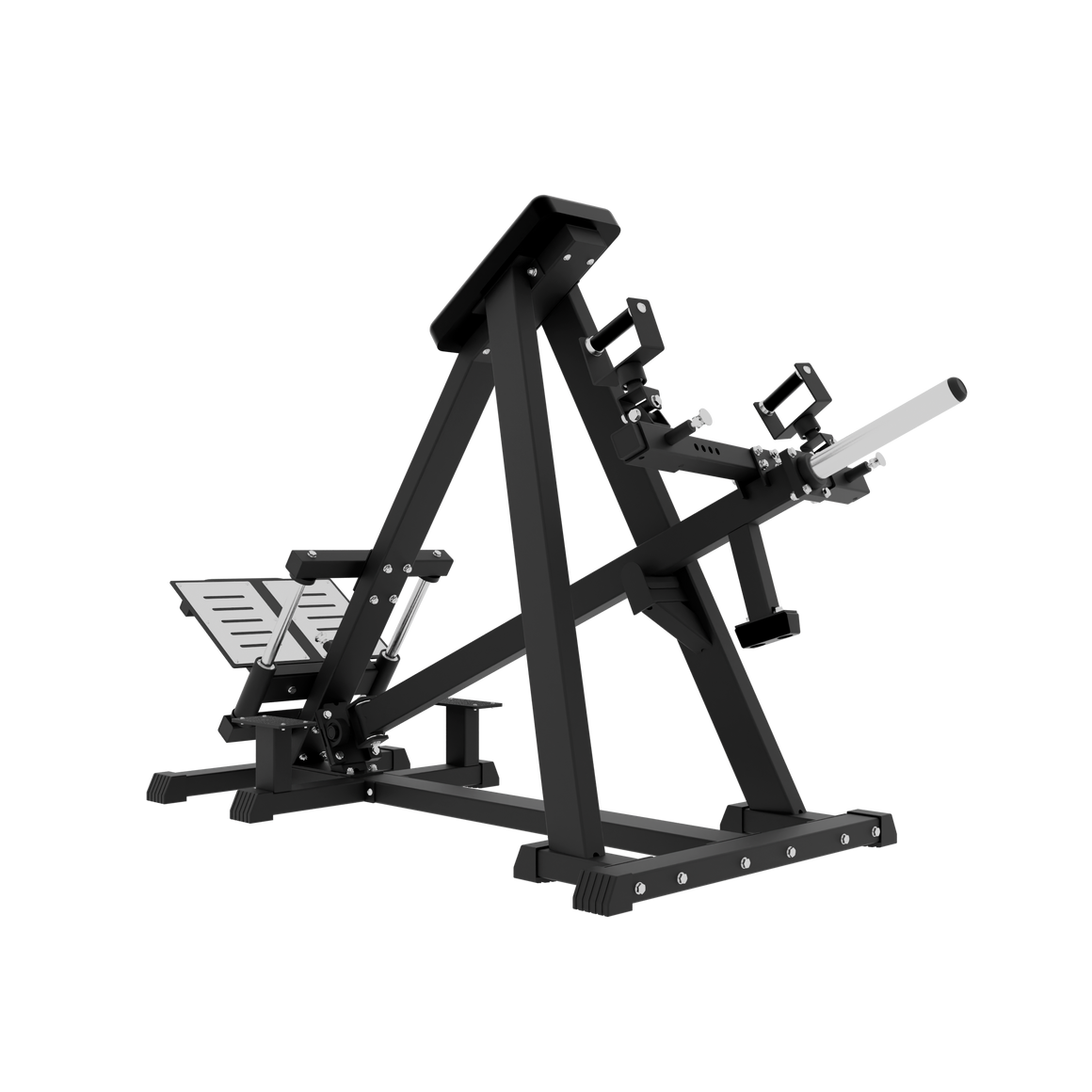 PLATE-LOADED ADJUSTABLE CHEST-SUPPORTED T-BAR ROW MACHINE VERSION 2 ...