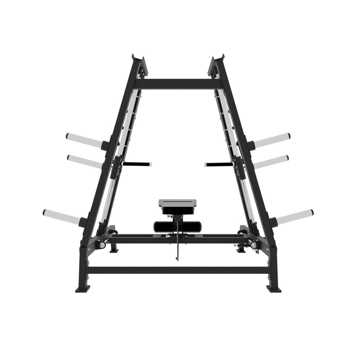 PLATE-LOADED ADJUSTABLE F.I.D. CONVERGING BENCH PRESS SMITH MACHINE VE ...