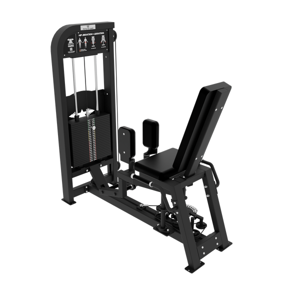 SELECTORIZED HIP ABDUCTION + ADDUCTION (INNER/OUTER THIGH) MACHINE VER ...