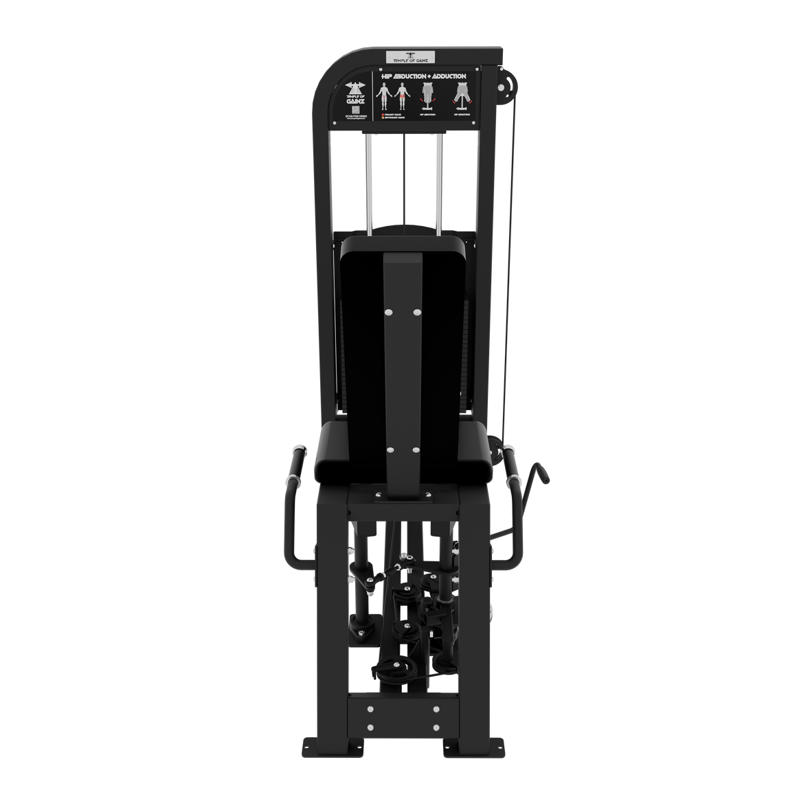 SELECTORIZED HIP ABDUCTION + ADDUCTION (INNER/OUTER THIGH) MACHINE VER ...