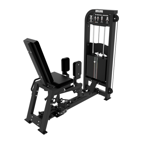 SELECTORIZED HIP ABDUCTION + ADDUCTION (INNER/OUTER THIGH) MACHINE VER ...