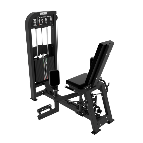 SELECTORIZED HIP ABDUCTION + ADDUCTION (INNER/OUTER THIGH) MACHINE VER ...