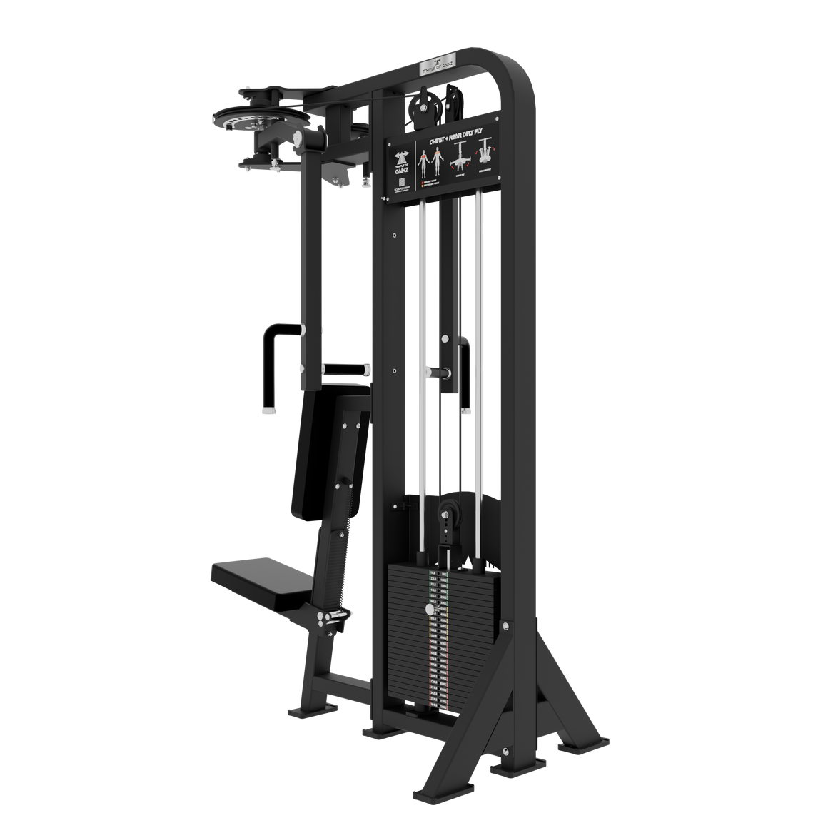 SELECTORIZED CHEST + REAR DELT FLY (PEC DECK) MACHINE VERSION 2 ...
