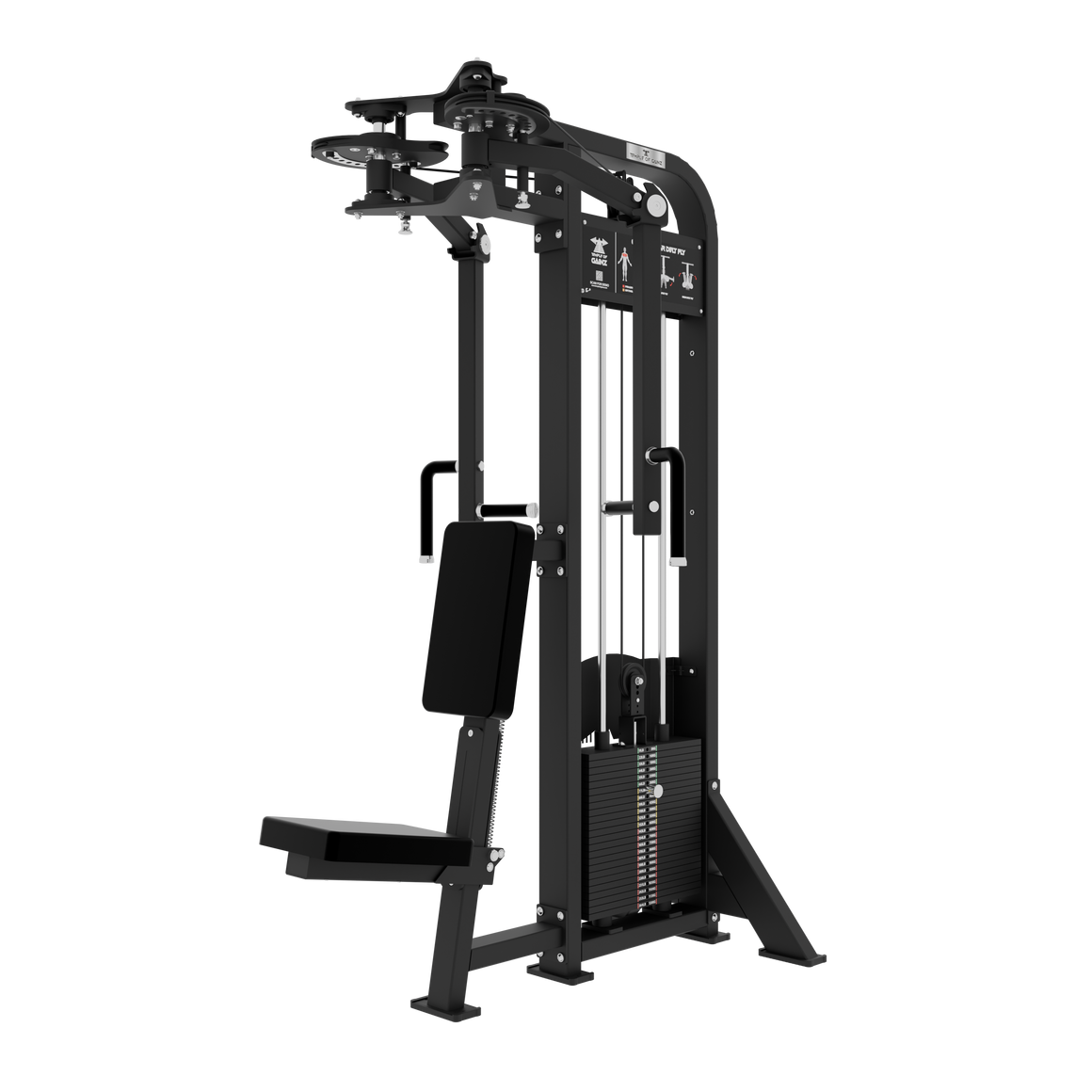 SELECTORIZED CHEST + REAR DELT FLY (PEC DECK) MACHINE VERSION 2 ...