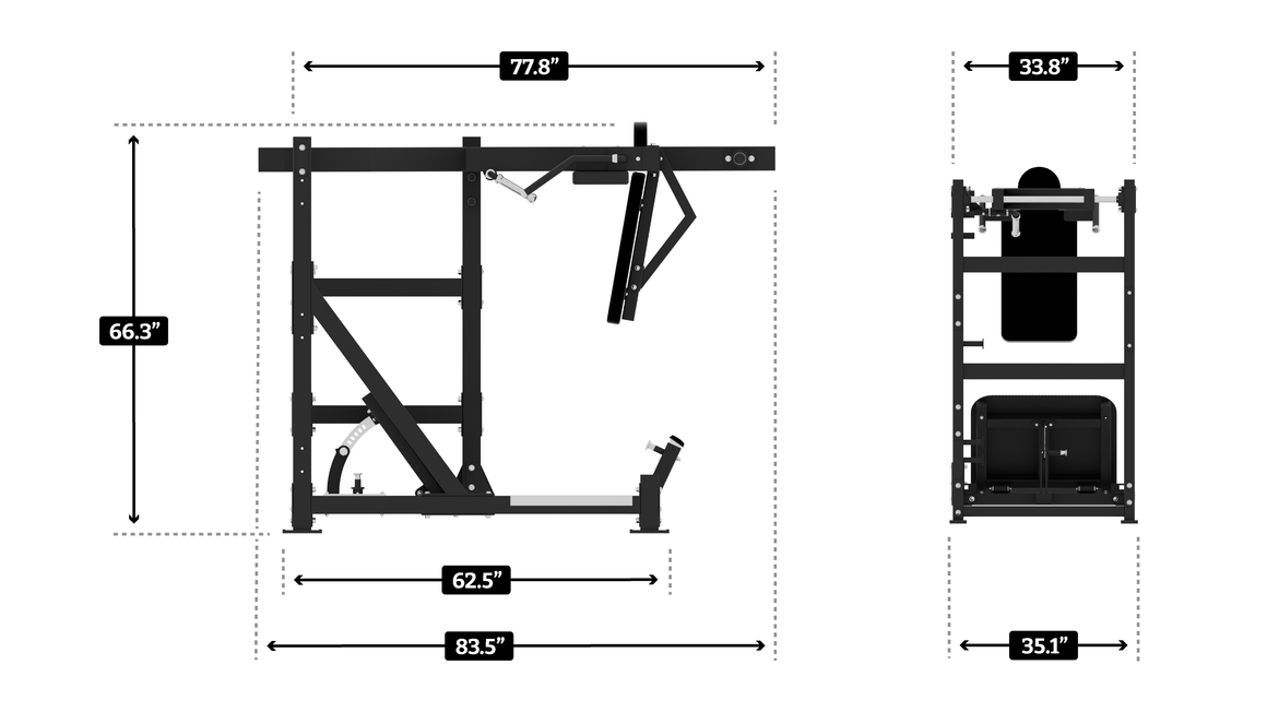 PLATE-LOADED ADJUSTABLE PENDULUM SQUAT MACHINE VERSION 3.1 – Temple of ...